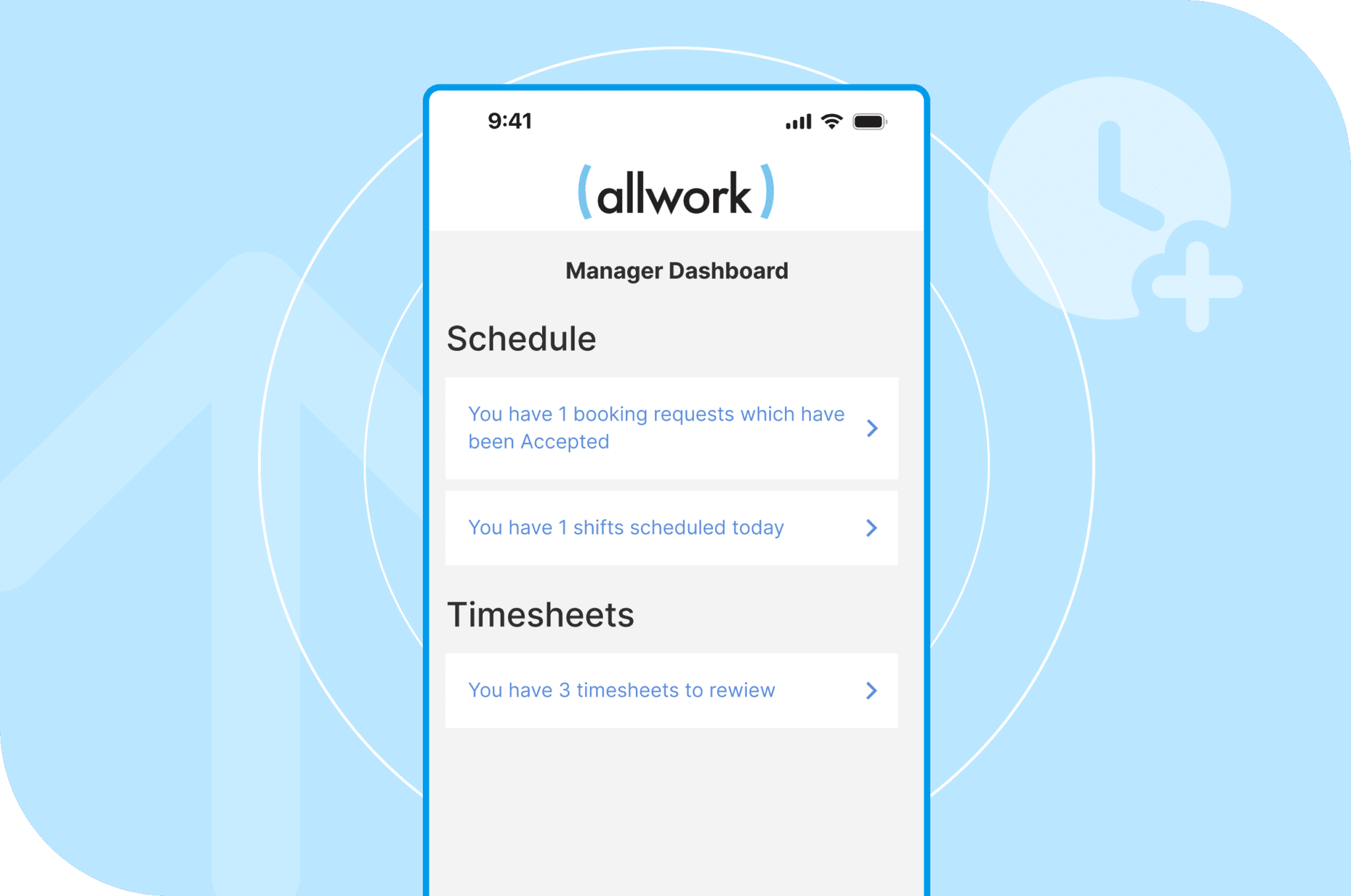 Manager Mobile App - AllWork